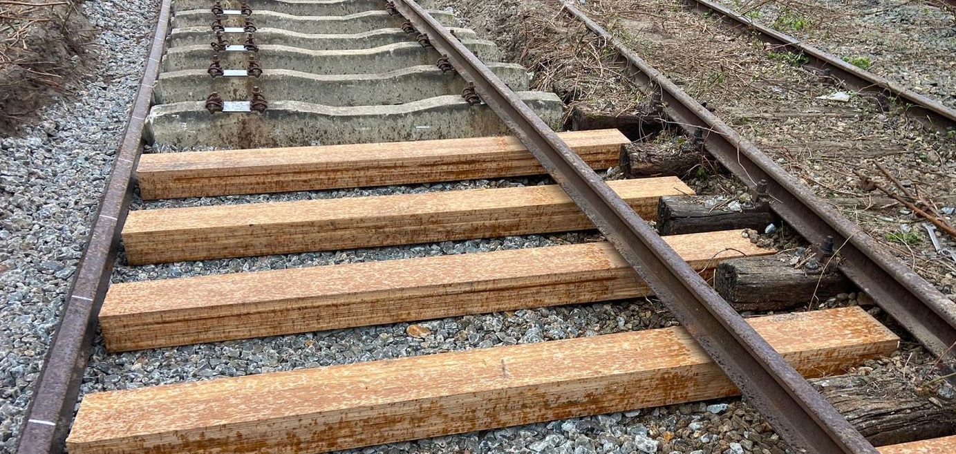 A first with bamboo sleepers